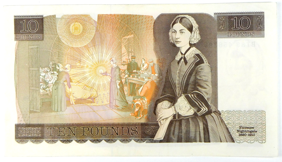 ND(1984-1986) Bank of England 10 Pounds - Florence Nightingale - Pick ...