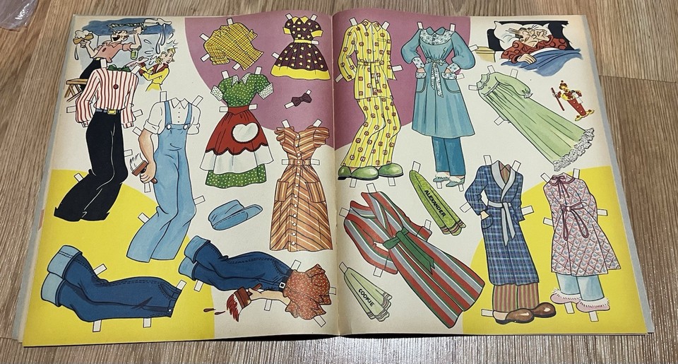 BLONDIE 1954 Cut Out Paper Dolls Book UNCUT Dagwood Comic Strip ...