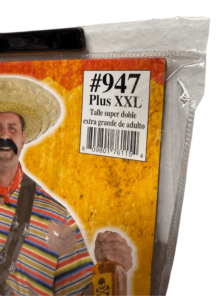 Men’s XXL Tequila Bandito Mexican Outlaw Halloween Costume NEW | eBay