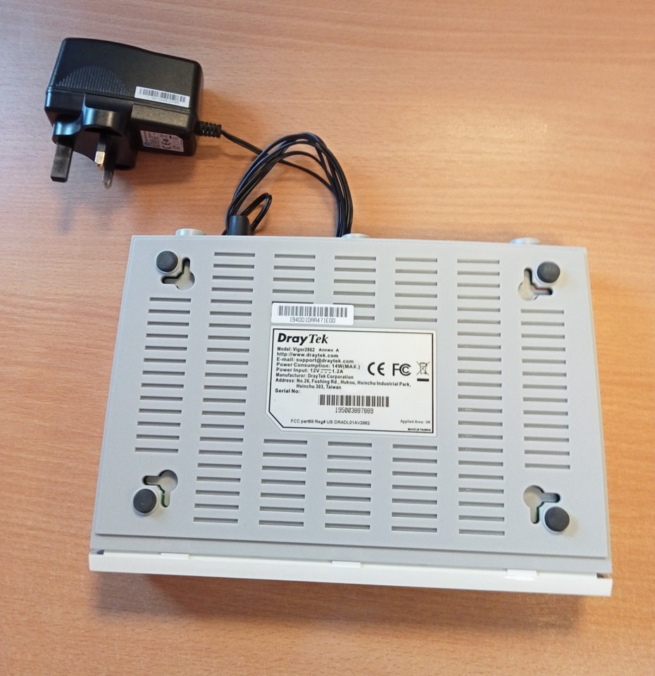 Draytek Vigor 2862 ADSL/VDSL2 Firewall Router - White 4712909124379 ...