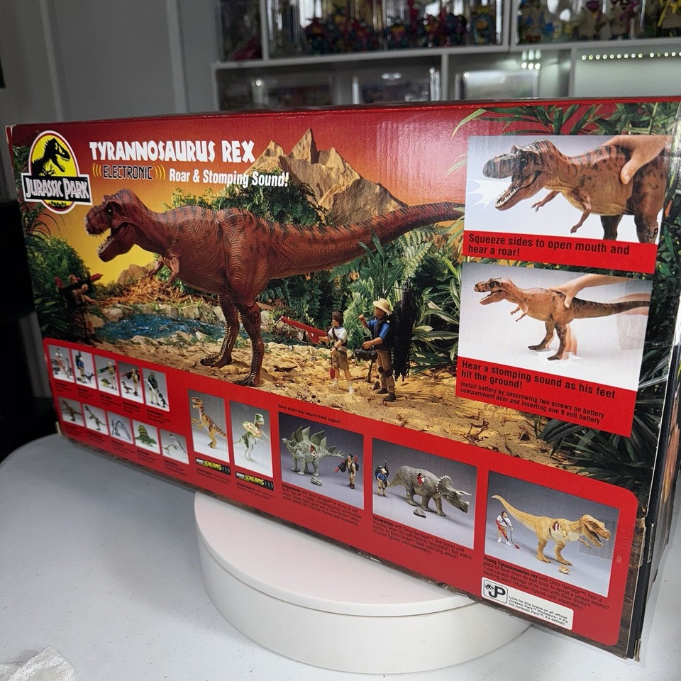 1993 JURASSIC PARK T-Rex Kenner JP09 Open Box Vintage TYRANNOSAURUS REX ...