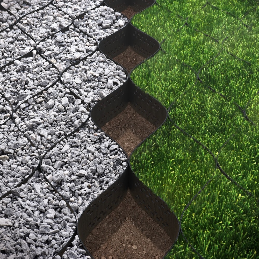 Geocell ground grid 100mm deep | 6m x 2.55m | Grelly UK