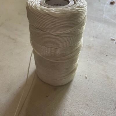 Lacing Cord White 9 PLY POLYESTER Wax Impregnated | eBay