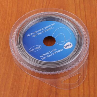 10m Fishing Line Wire Leader Nylon Coated Stainless Steel Trace Leader ...