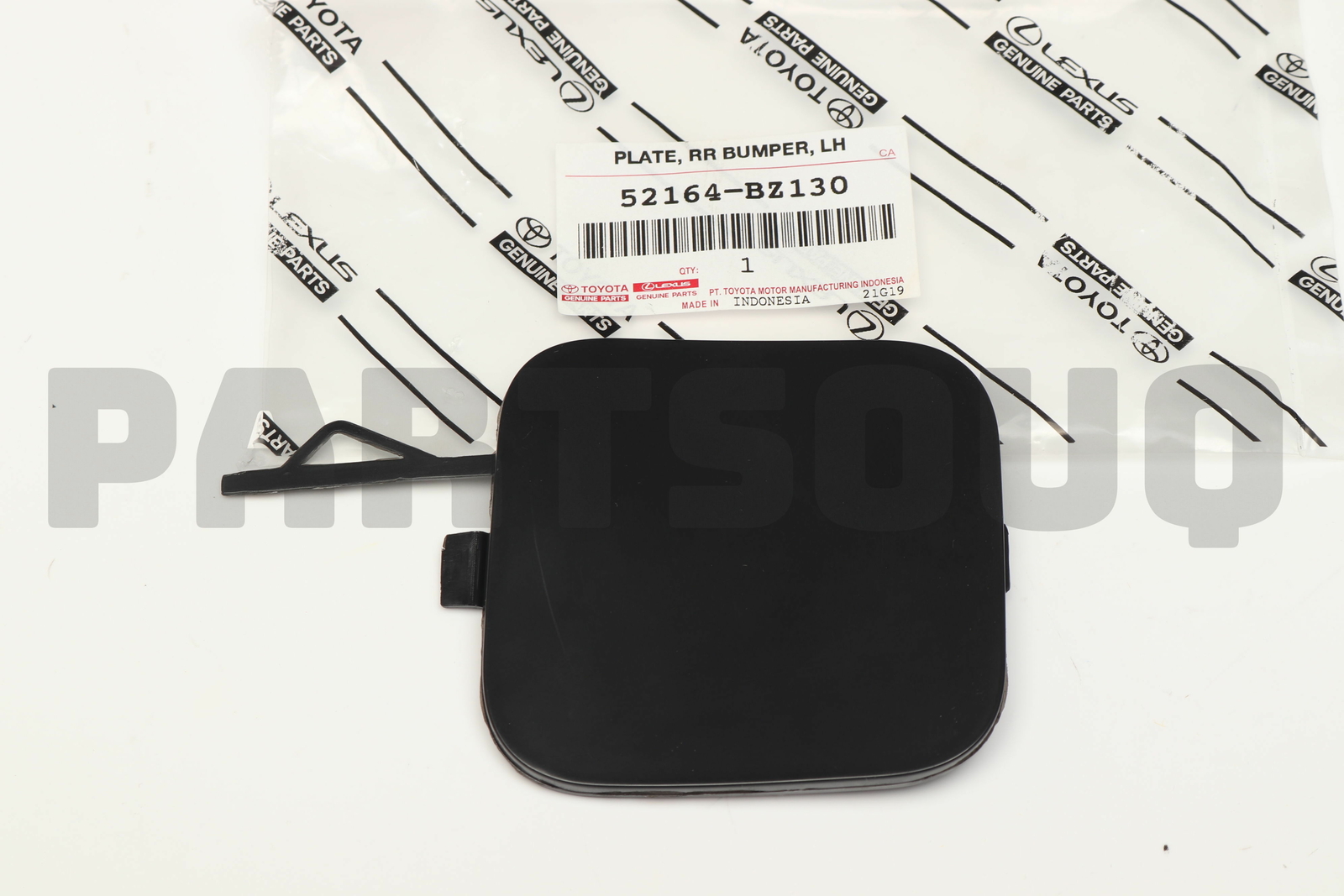 52164BZ130 Genuine Toyota PLATE, REAR BUMPER, LH 52164-BZ130 | eBay