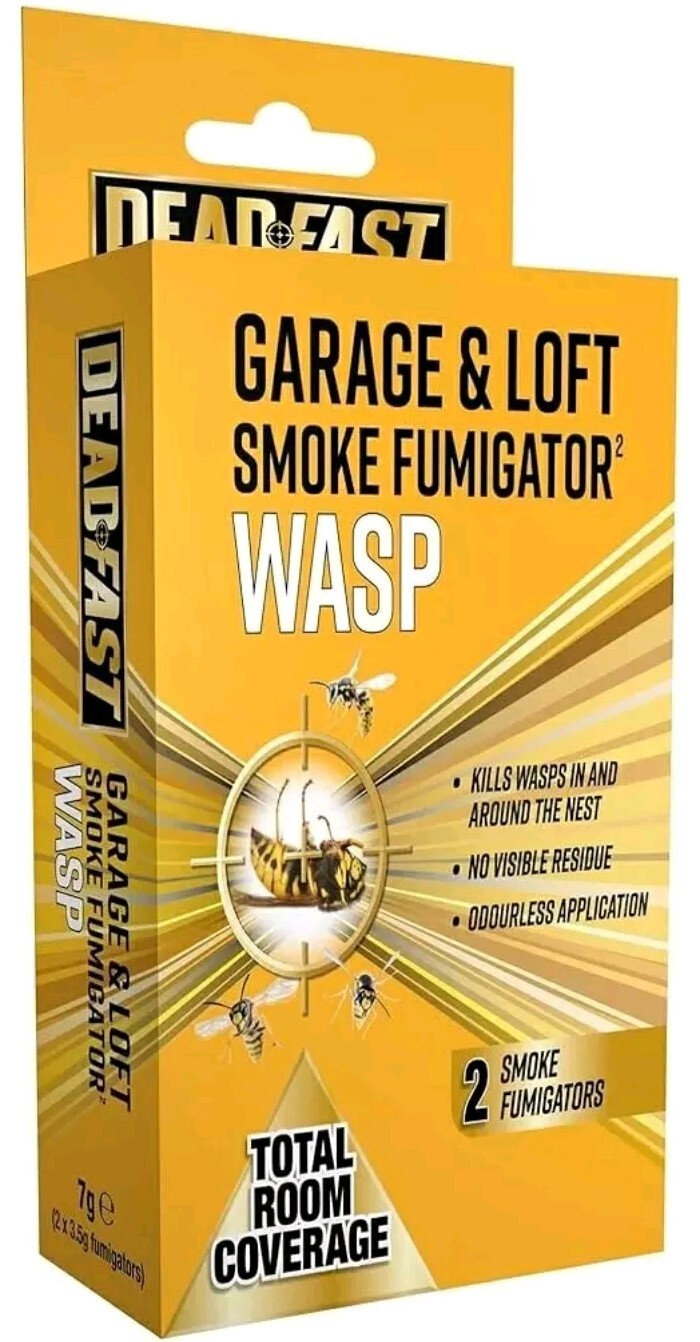 DEADFAST Wasp Killer Insect Smoke Fumigator - for Garages and Lofts ...
