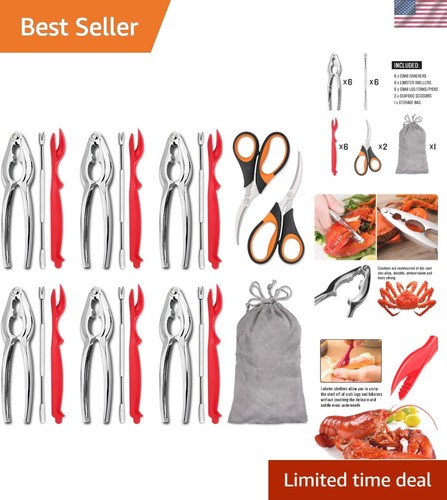 Heavy-Duty 20-Piece Seafood Tools Set: For Effortless Crab and Lobster ...