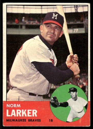 1963 Topps #536 Norm Larker | eBay