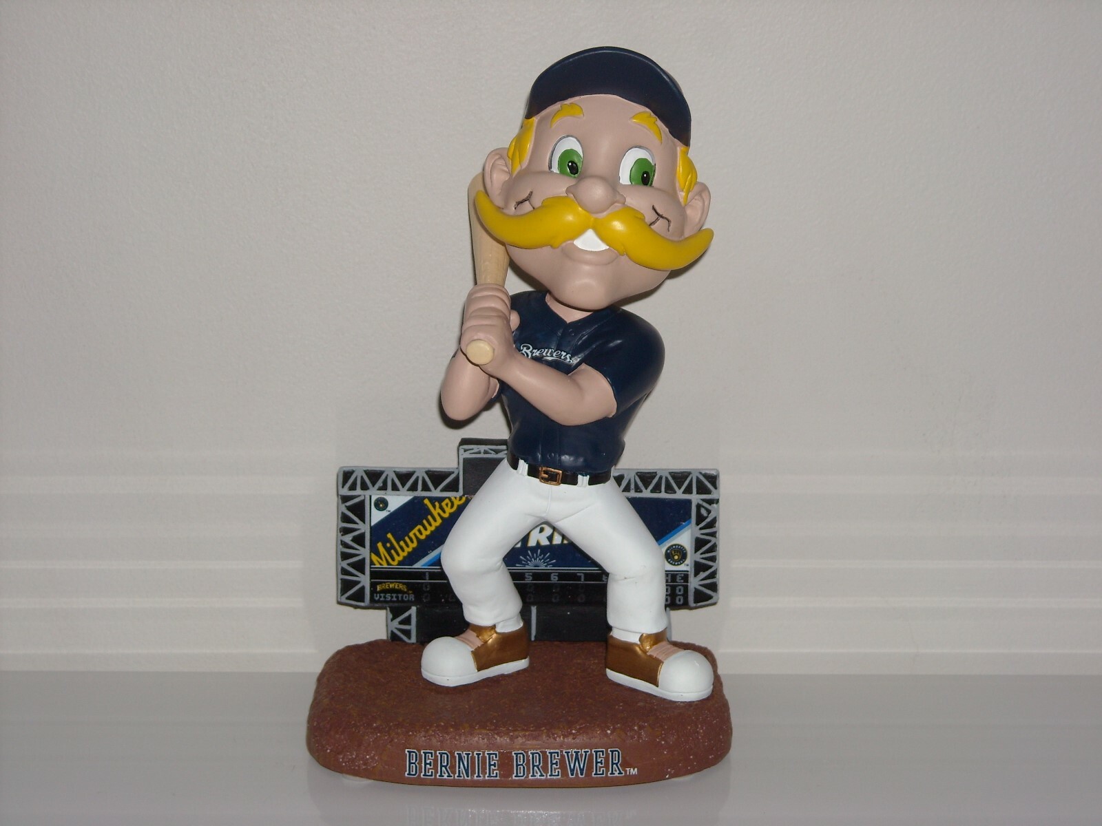 BERNIE BREWER Milwaukee Brewers Mascot Bobble Head 2020 Scoreboard ...