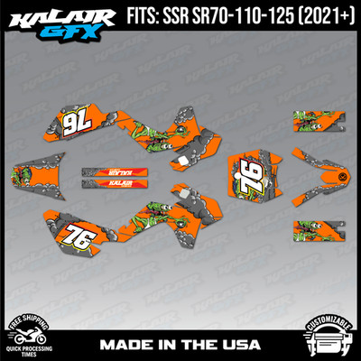Graphics Kit for SSR SR70C SR110 SR125 70 100 125 2021 Lunatic Series ...