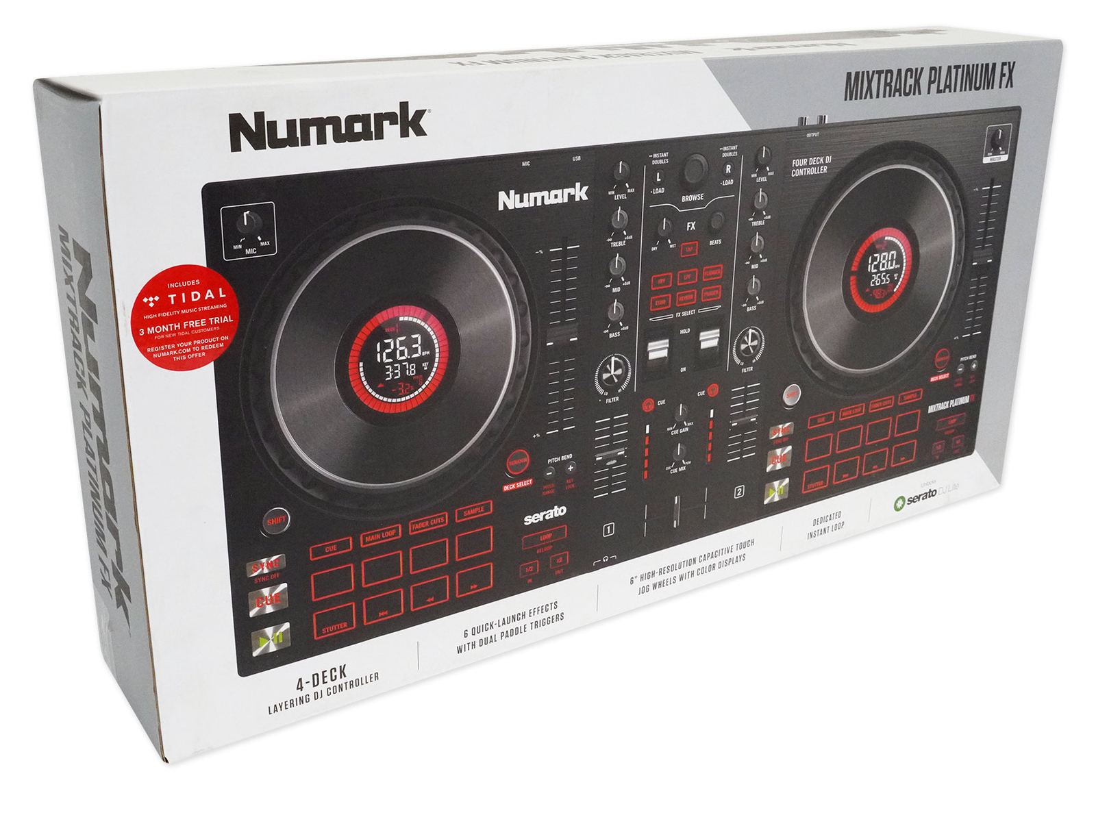 Numark Mixtrack Platinum FX 4-Deck Serato DJ Controller w/Jog Wheel ...