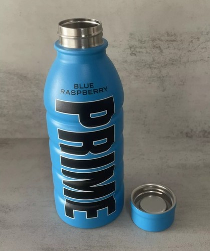 Prime Hydration Limited Edition Metal Water Bottle Blue Raspberry, New ...