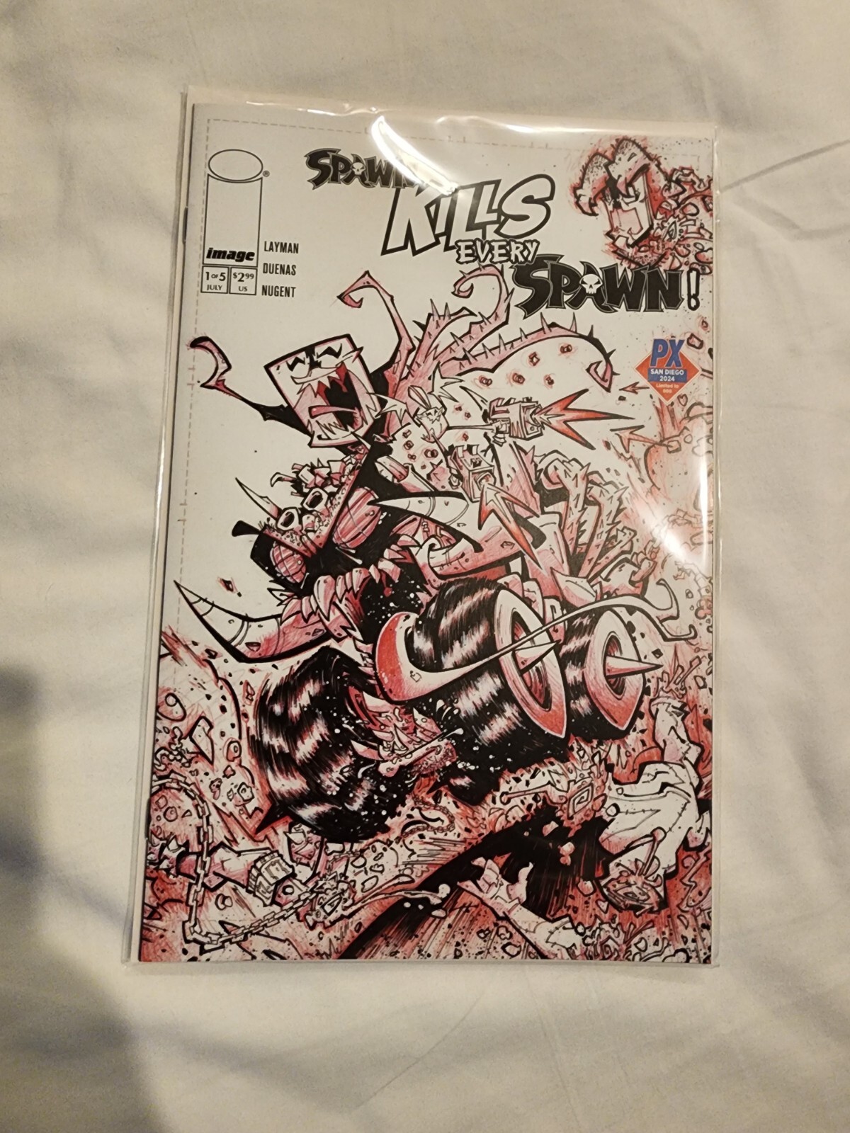 SDCC 2024 Spawn Kills Every Spawn #1 B&W PX SDCC Comic Con Exclusive NEW LE 500 | eBay