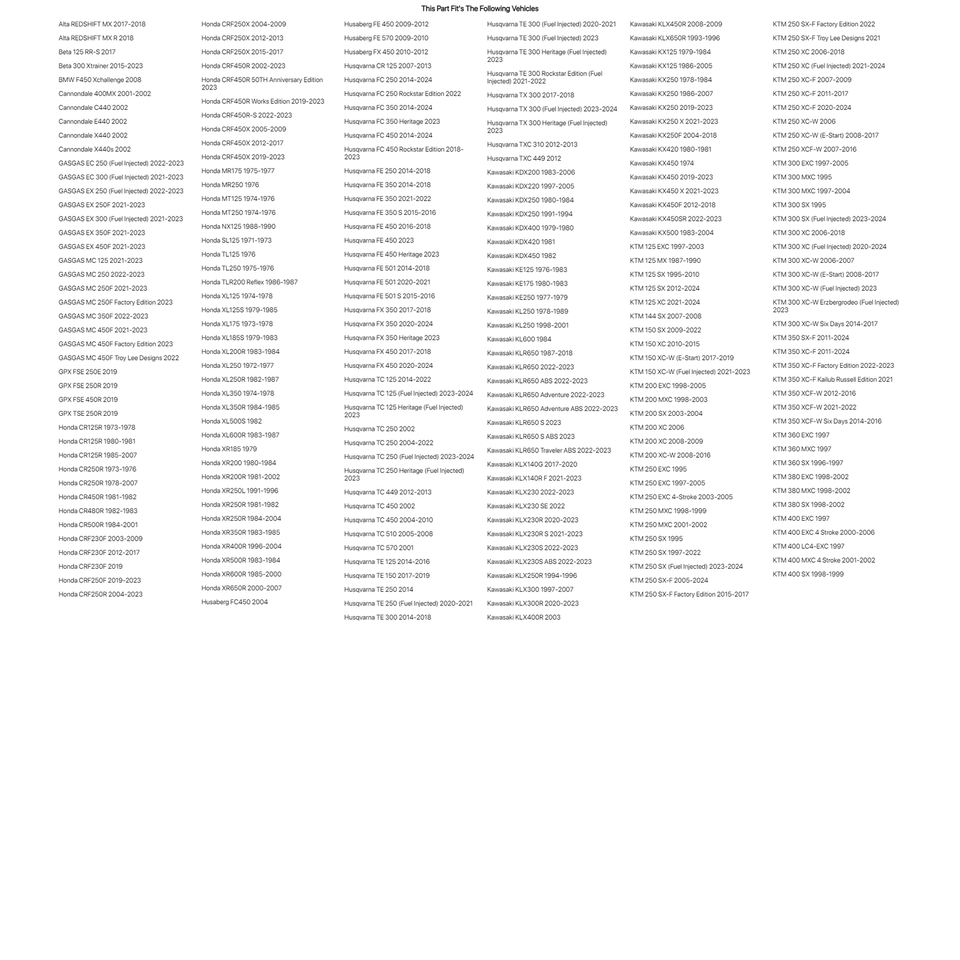 IRC TR-11 Trials Tire (Tube Type) 2.75x21 For Alta REDSHIFT MX R 2018 ...
