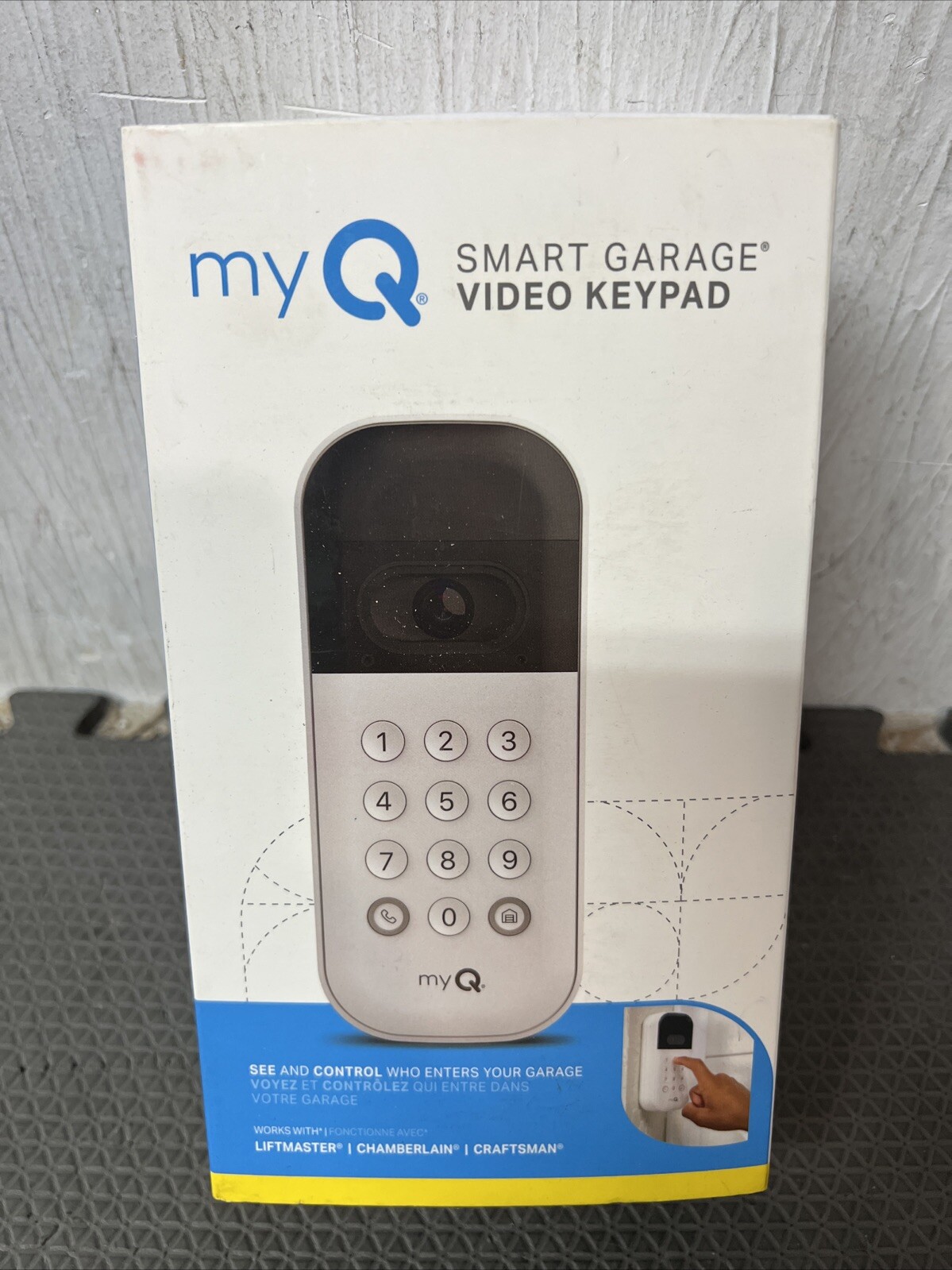 Chamberlain myQ Smart Garage Video Keypad - White (VKP1-MYQ) Brand New ...