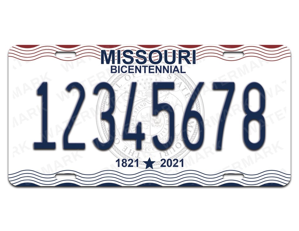 Customized Missouri Bicentennial State License Plate MO Replica ...