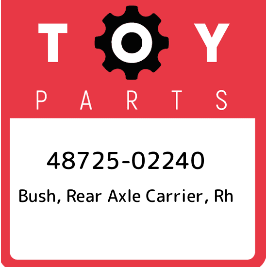 48725-02240 Toyota Bush, rear axle carrier, rh 4872502240, New Genuine ...