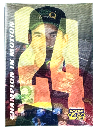 HOF'er JEFF GORDON 1996 Pinnacle Speed Flix CHAMPION IN MOTION Racing ...