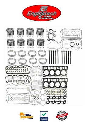 New Premium 04-05 6.0L Ford Powerstroke Diesel Engine Overhaul Kit 18MM ...
