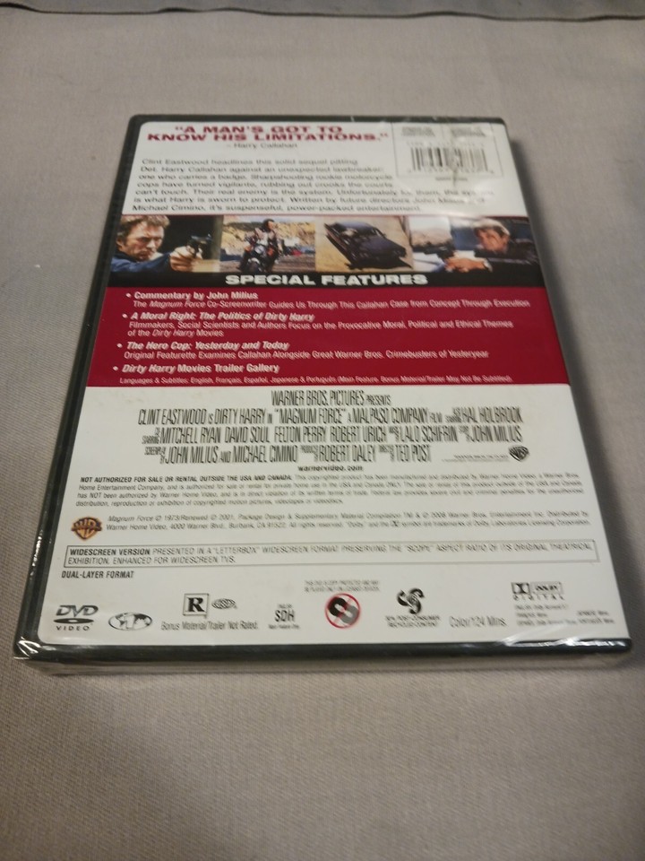 Magnum Force (DVD, 2008, Deluxe Edition) New Sealed Clint Eastwood ...