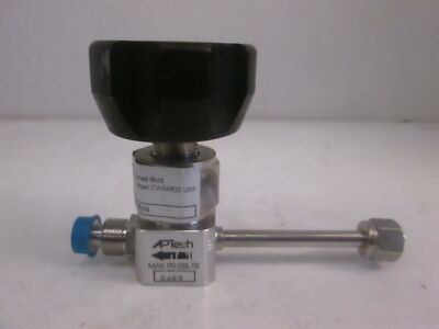 APTech AP3600S Manual Diaphragm Valve, 1/4" MVCR x 3/8" Female Swaglok ...