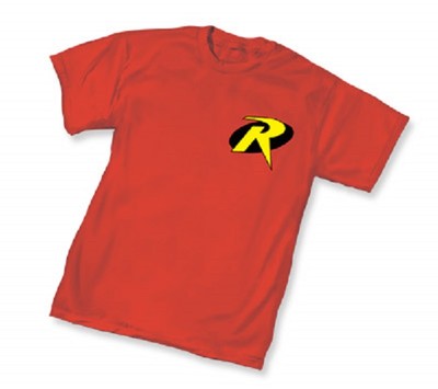 DC ROBIN SYMBOL Logo - RED ADULT Licensed T-Shirt - Batman S-3XL | eBay