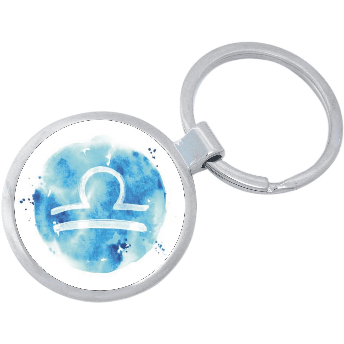Watercolor Libra Keychain - Includes 1.25 Inch Loop for Keys or ...