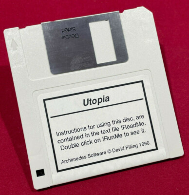 Utopia Software Disc & Manual Acorn Archimedes RISC OS by David Sharp ...
