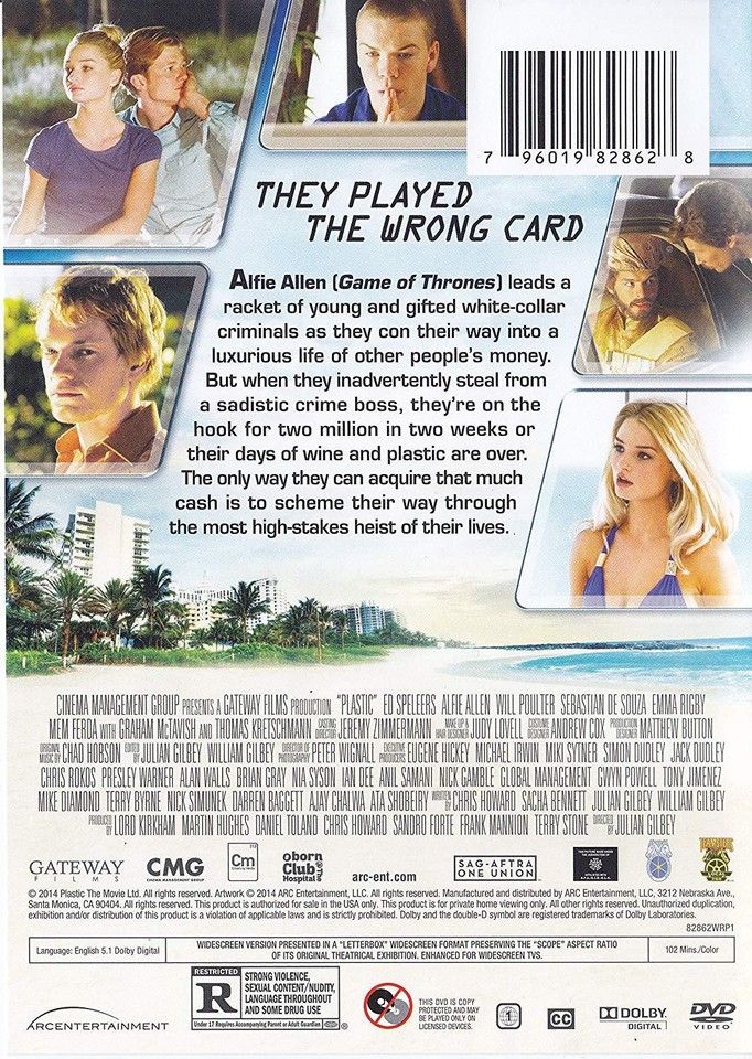 NEW Plastic (DVD) TRUE STORY MOVIE 2014 WIDESCREEN Ed Speleers, Alfie ...
