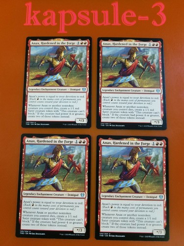 4x Anax, Hardened in the Forge | Theros Beyond Death | MTG Magic Cards ...