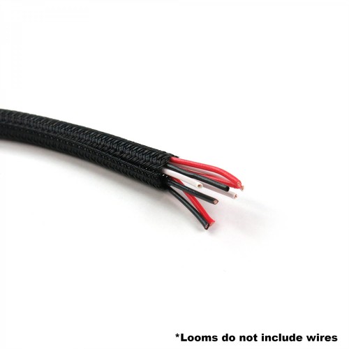 1/2" Black Ultra Split Wrap Wire Loom 1 Foot Johnny Law Motors ...