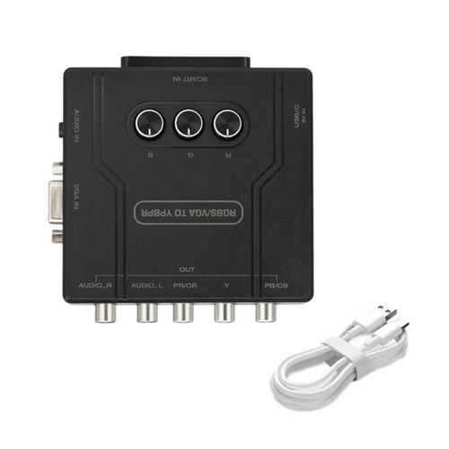 RGBS SCART VGA to YPBPR Component Video Adapter Single Channel ...