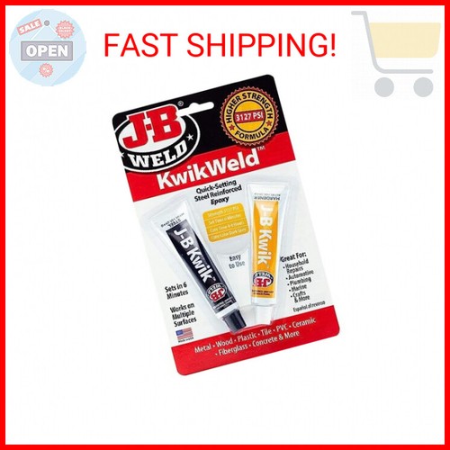 J-B Weld 8276 KwikWeld Quick Setting Steel Reinforced Epoxy - Dark Grey 2 oz | eBay