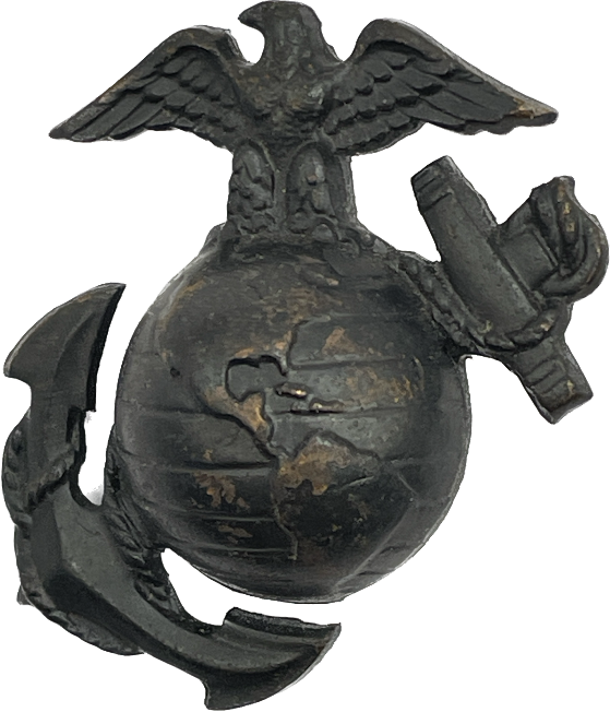 WWII era USMC Marine Enlisted EGA cap ornament Bronze, Original | eBay