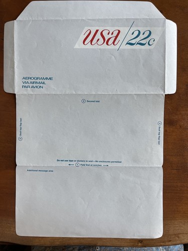 SCOTT # UC50 22-CENT AEROGRAMME, FOLDED, UNUSED, GREAT PRICE! | eBay
