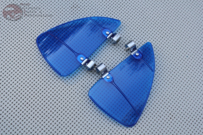Custom Vintage Style Car Vent Wing Window Blue Air Breeze Wind ...