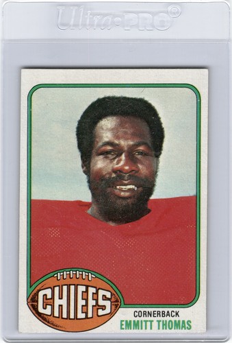 1976 Topps #216 Emmitt Thomas Kansas City Chiefs NFL Vintage Football ...