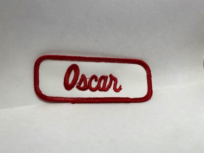OSCAR USED EMBROIDERED VINTAGE SEW ON NAME PATCH TAGS ASSORTED COLORS ...