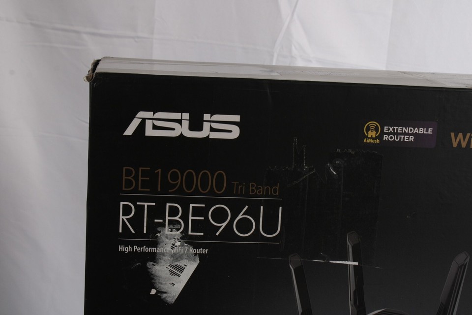 ASUS RT-BE96U BE19000 802.11BE Tri-Band Performance WiFi 7 Extendable ...