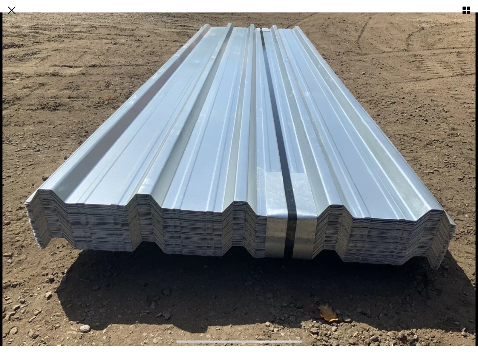 8ft Lengths Of Galvanised Steel Ridge / Bardge Board, Box Profile Roof ...