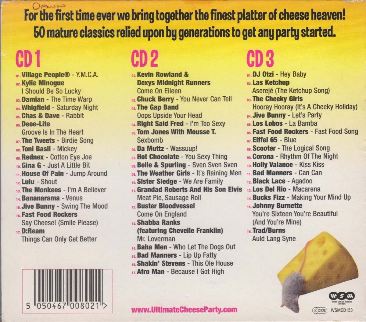 Ultimate Cheese Party Album by Various Artists (CD, 2003) for sale ...