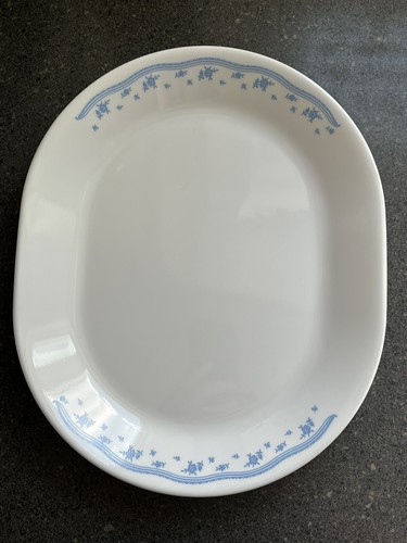 Corelle by Corning Platter MORNING BLUE FLORAL - Excellent condition 12 ...