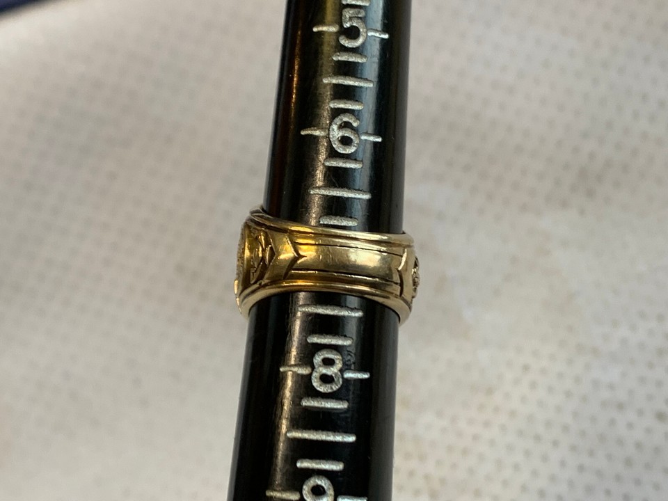 1972 University of Maryland Medicine Ring 10K Gold 17.58g Sz 7 Sapphire ...