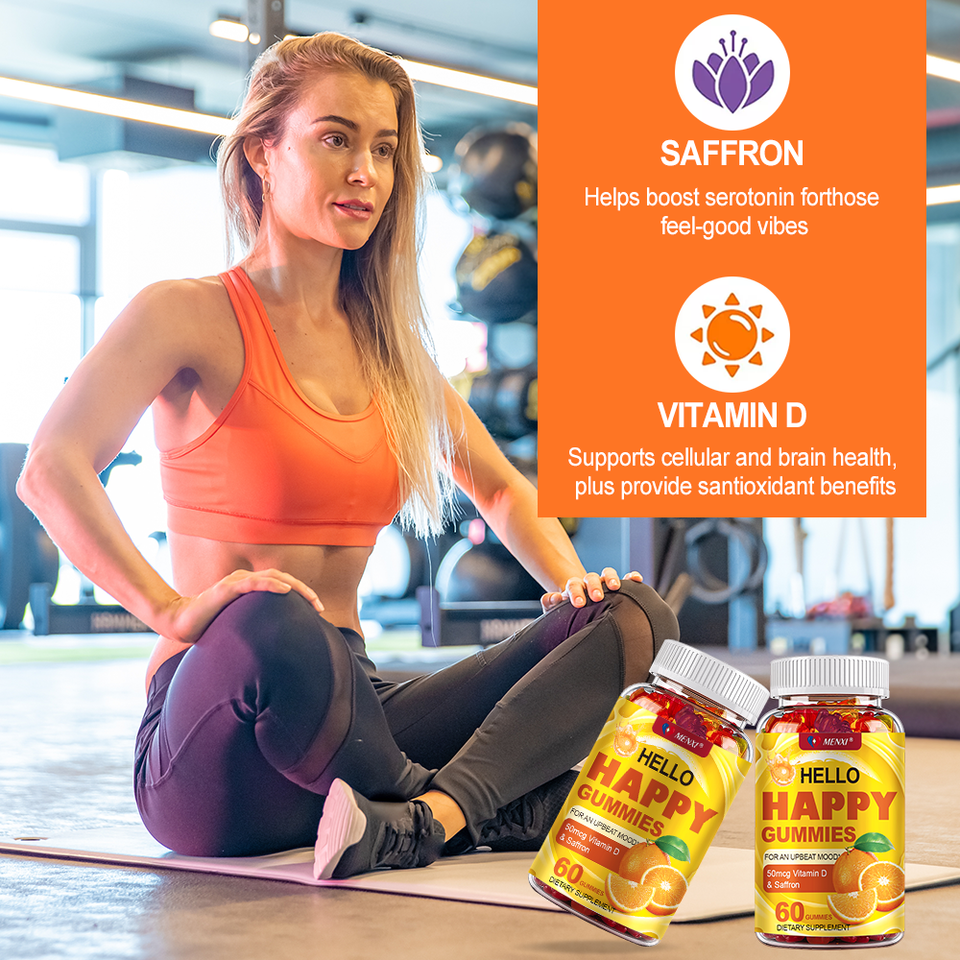 Herb Premium Vitamin D 60 Gummies for Anxiety, Stress, Sleep, Calm, and ...