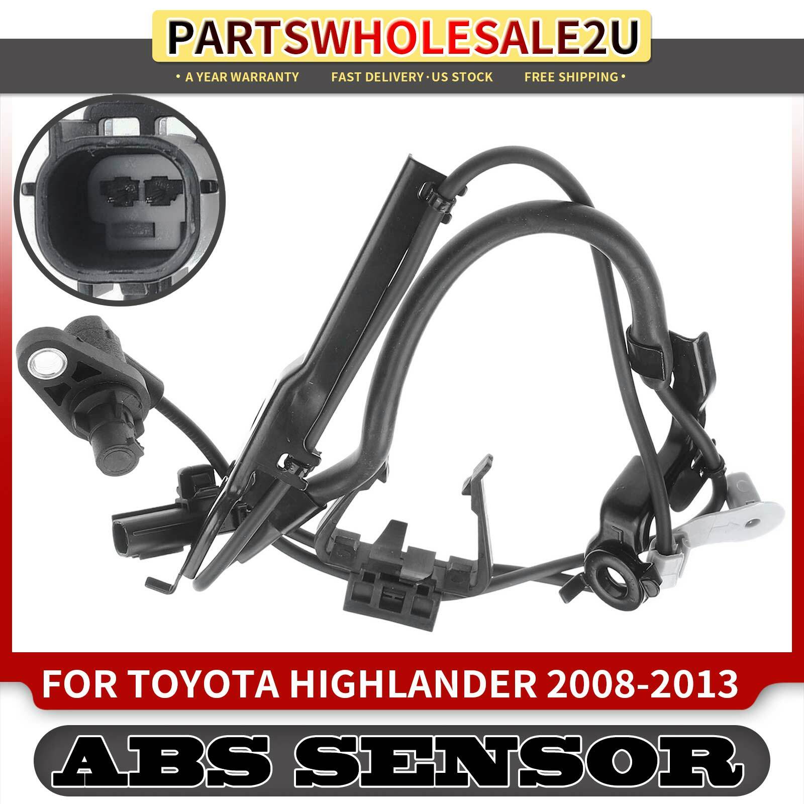 2x Front LH & RH ABS Wheel Speed Sensors for Toyota Highlander 2008 ...
