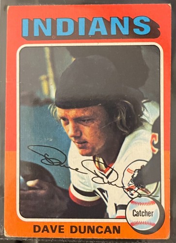 1975 Topps Mini #238 - David Duncan - Cleveland Indians Baseball Card ...