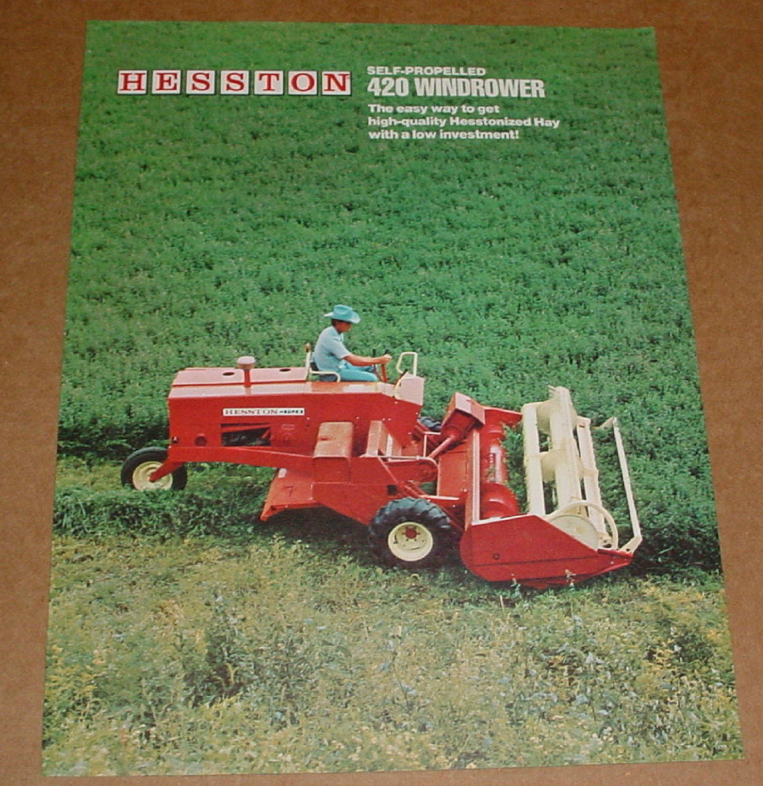 Old Hesston 420 Windrower Brochure | eBay