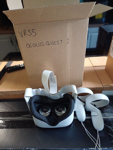 Oculus Meta Quest 2 128GB VR Headset Controllers. Plain Boxed. No Psu ...