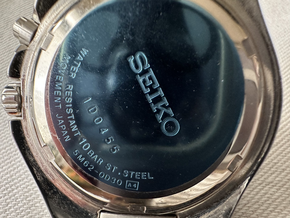 Men’s Seiko Indicator Kinetic 100M Watch 5M62-0030 (New) | eBay