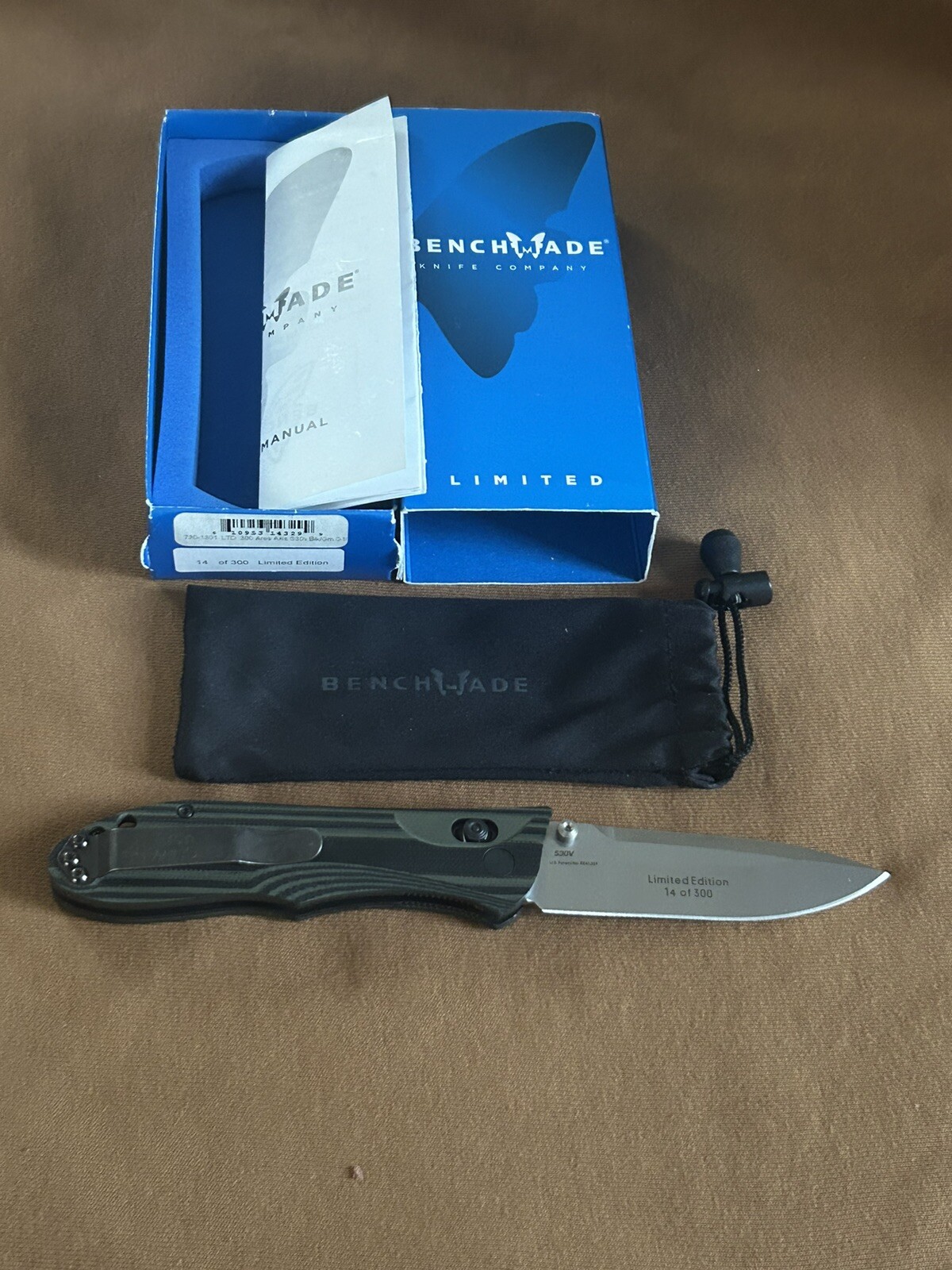 Benchmade 730-1301 Ares Limited Edition 14/300! S30V LOW NUMBER! | eBay